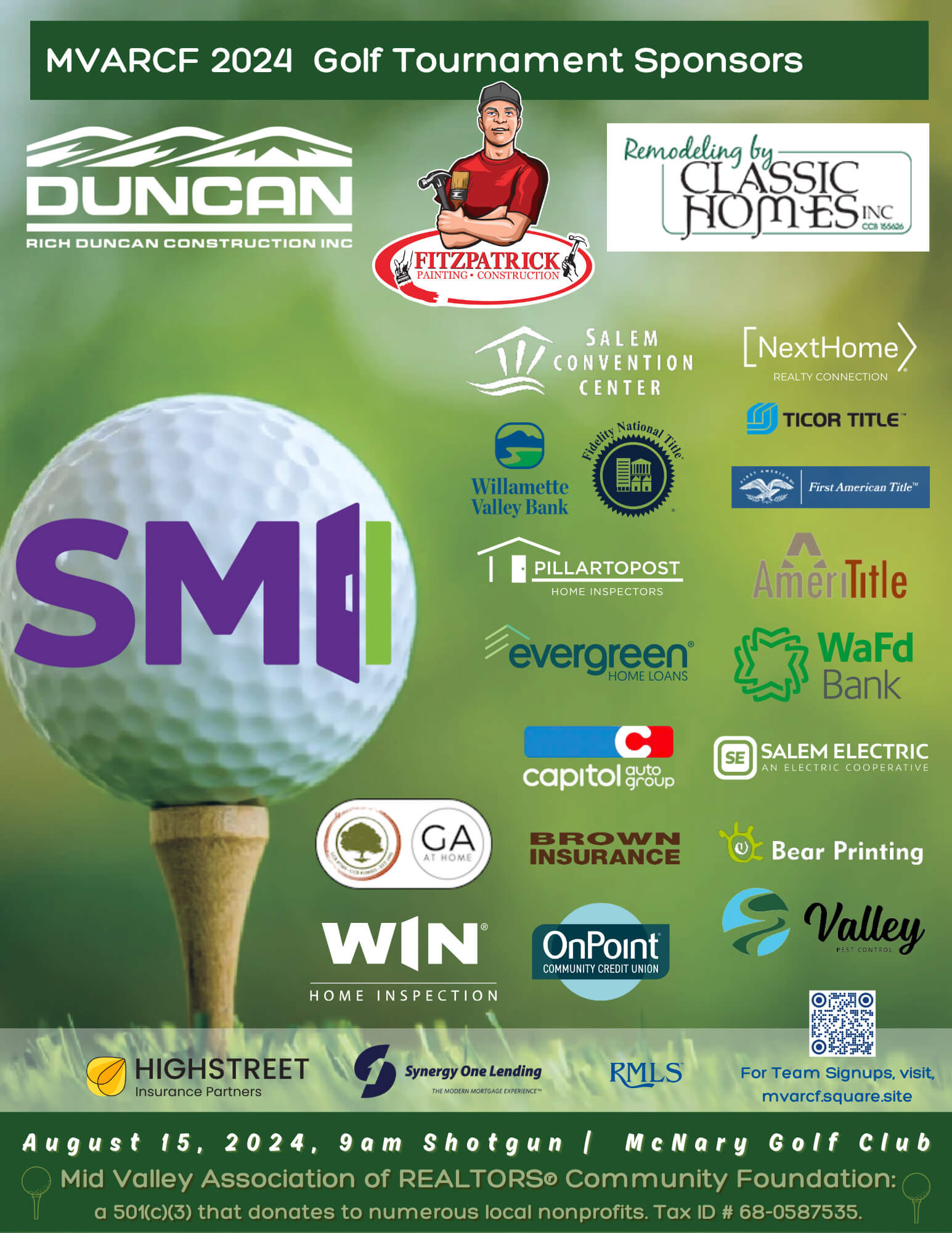 2025 MVARCF Golf Tournament - Mid-Valley Association of REALTORS®